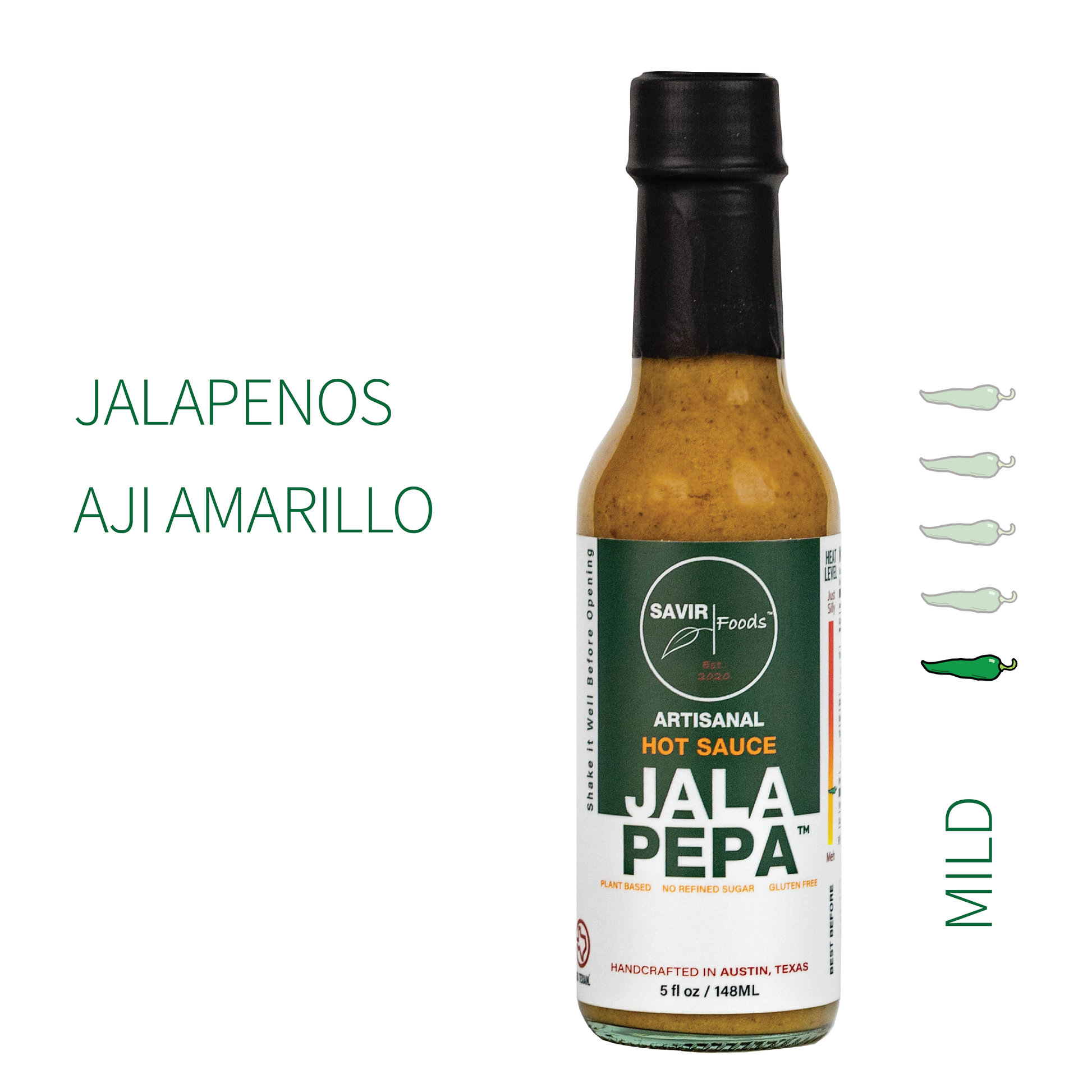 Jala Pepa Sauce | Jalapenos Hot Sauce | SAVIR Foods