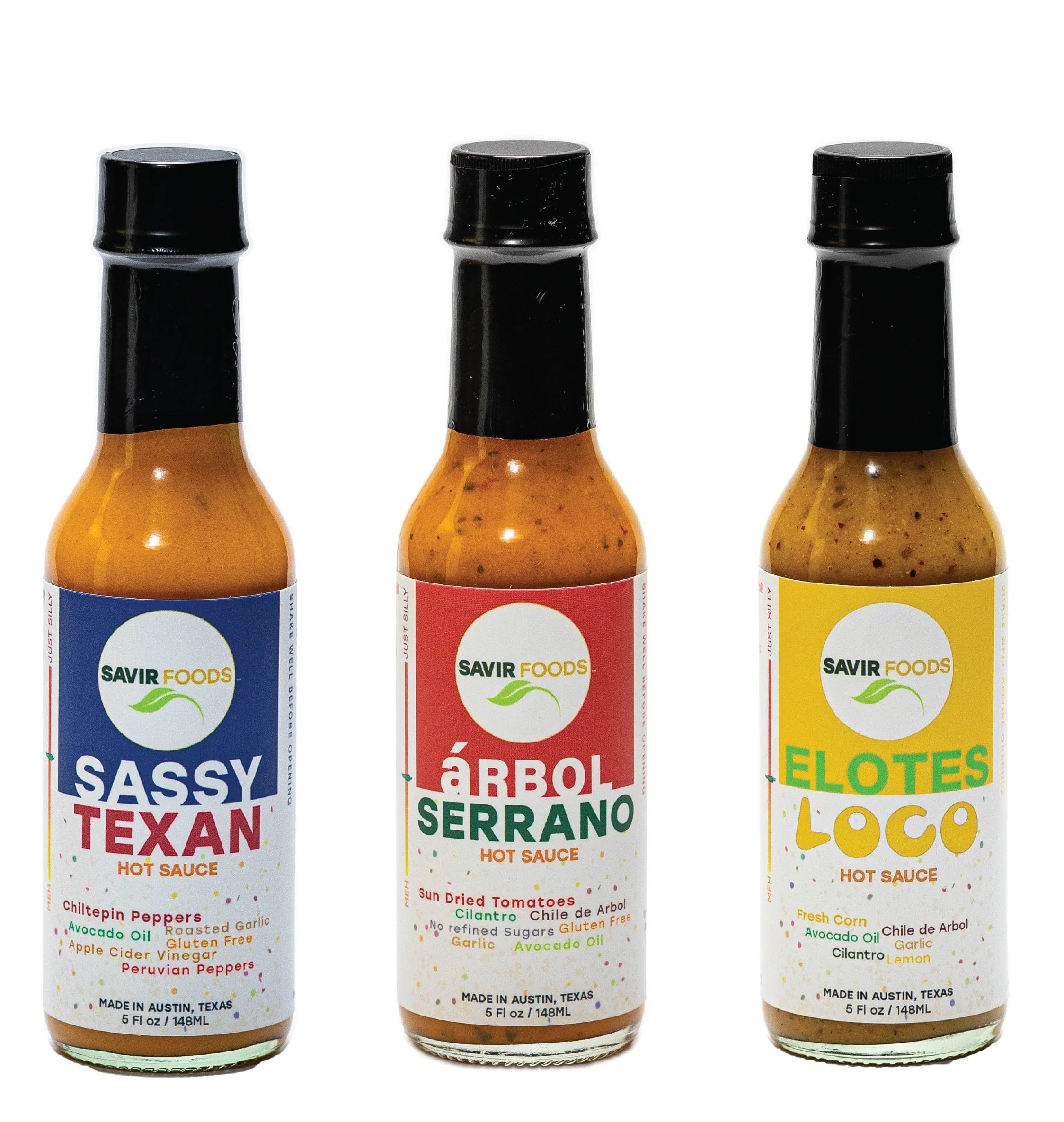 Hot Sauce Sampler Pack | 6 Bottle Sample | SAVIR Foods
